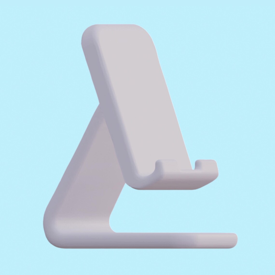 3D Printable Phone Stand Model, Stl, Obj, Fbx, Glb, Blend, Desk Phone ...