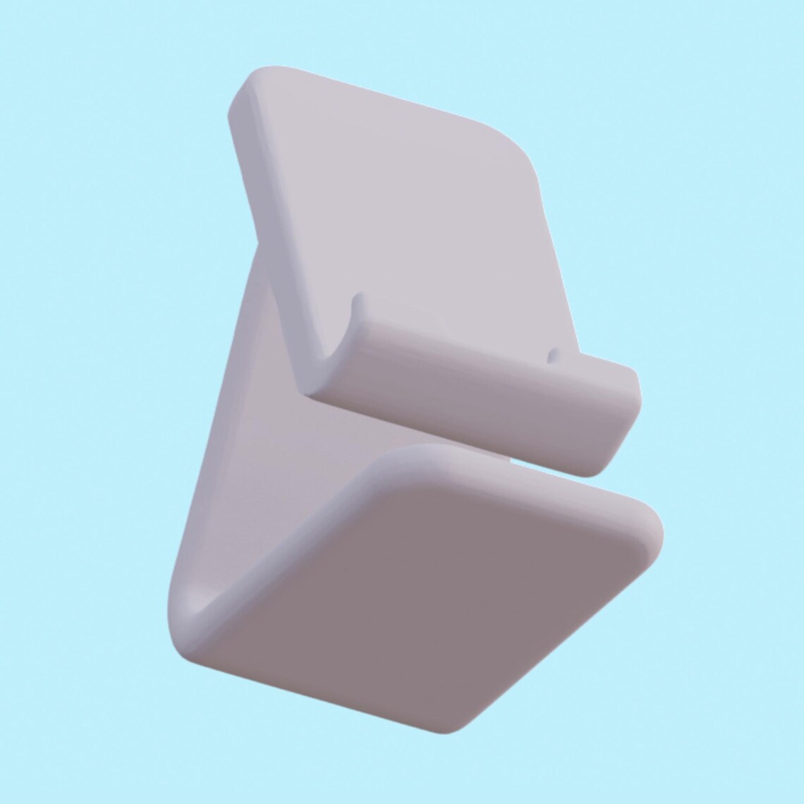 3D Printable Phone Stand Model, Stl, Obj, Fbx, Glb, Blend, Desk Phone ...