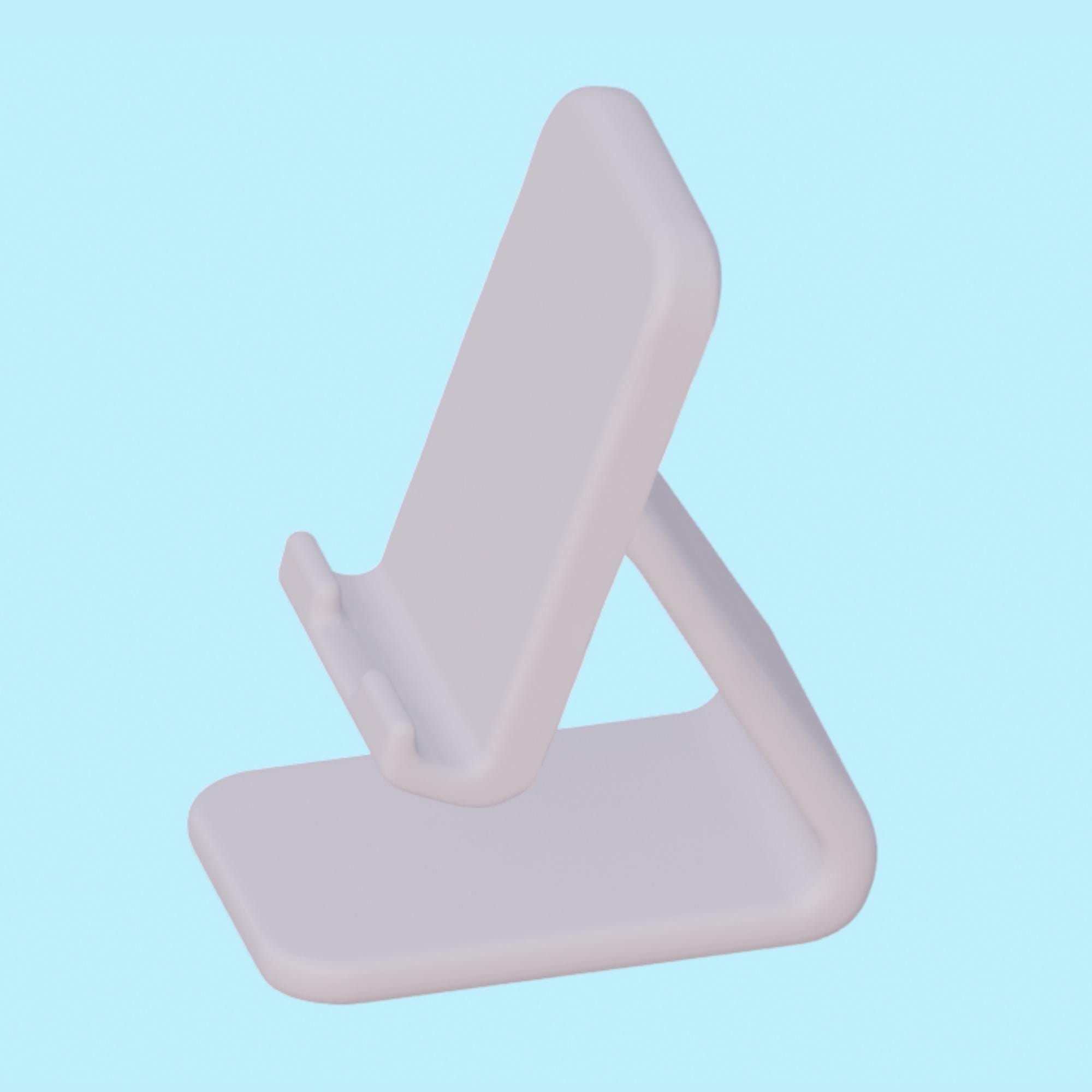 3D Printable Phone Stand Model, Stl, Obj, Fbx, Glb, Blend, Desk Phone ...