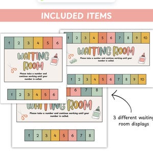 Classroom Waiting Room System – Calm Pastel Clip Line for Student Help ...