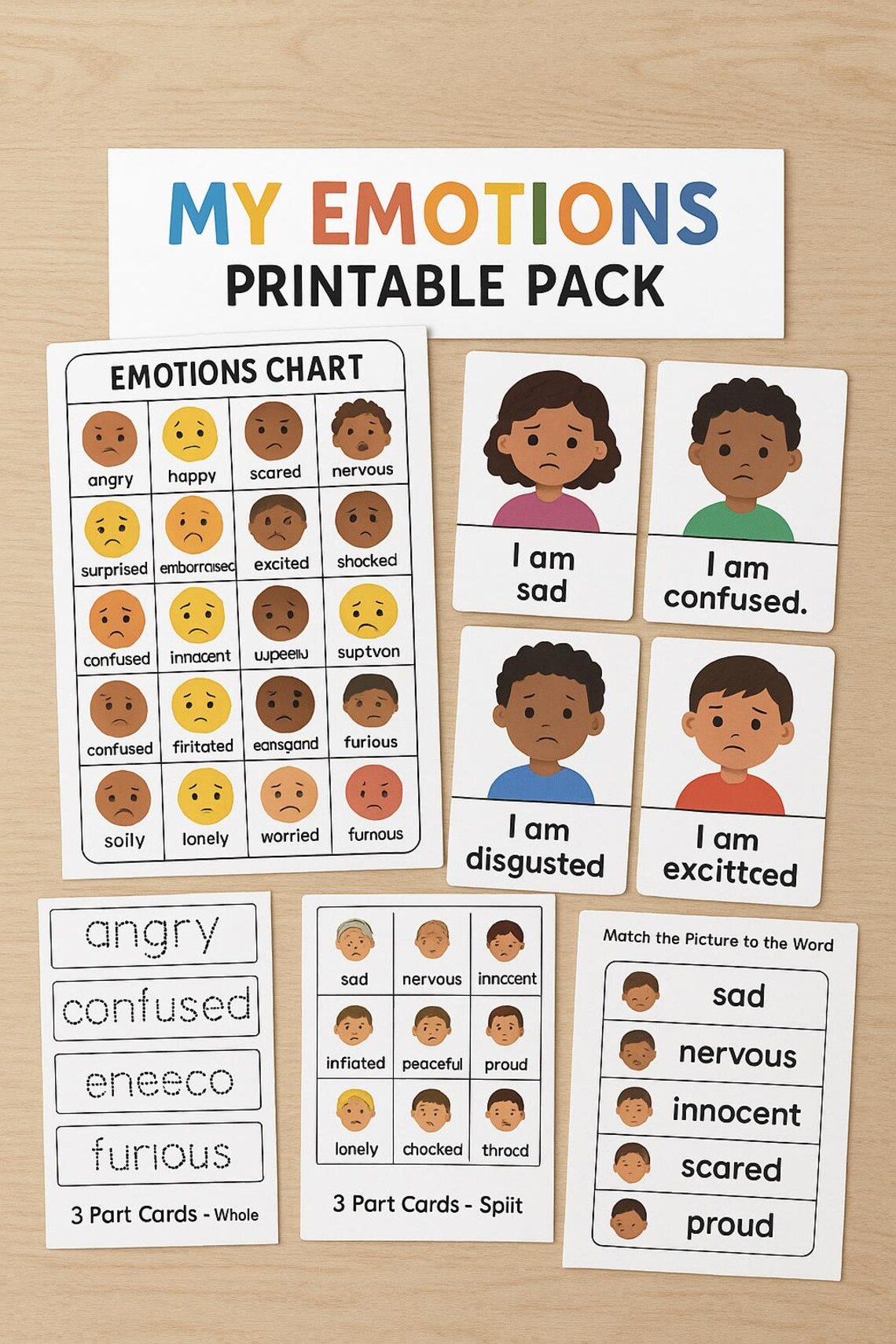 My Emotions Printable Pack | SEL Activities for Kids | Feelings ...