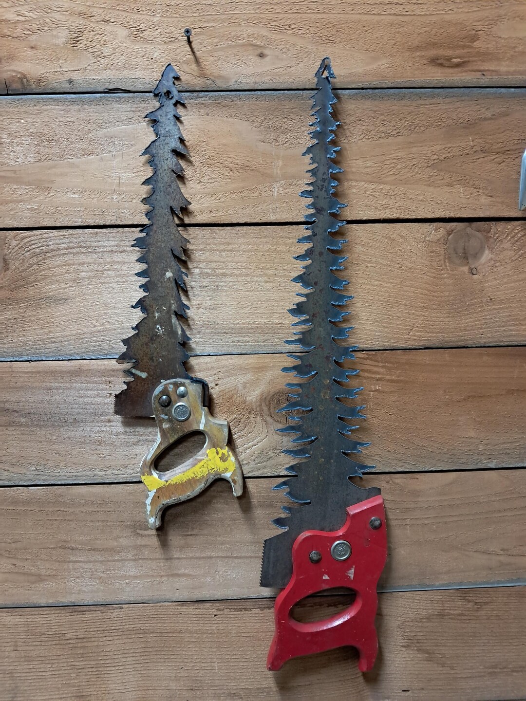 Hand Saw Trees. Freehand Cut 2 Included Free Shipping! - Etsy