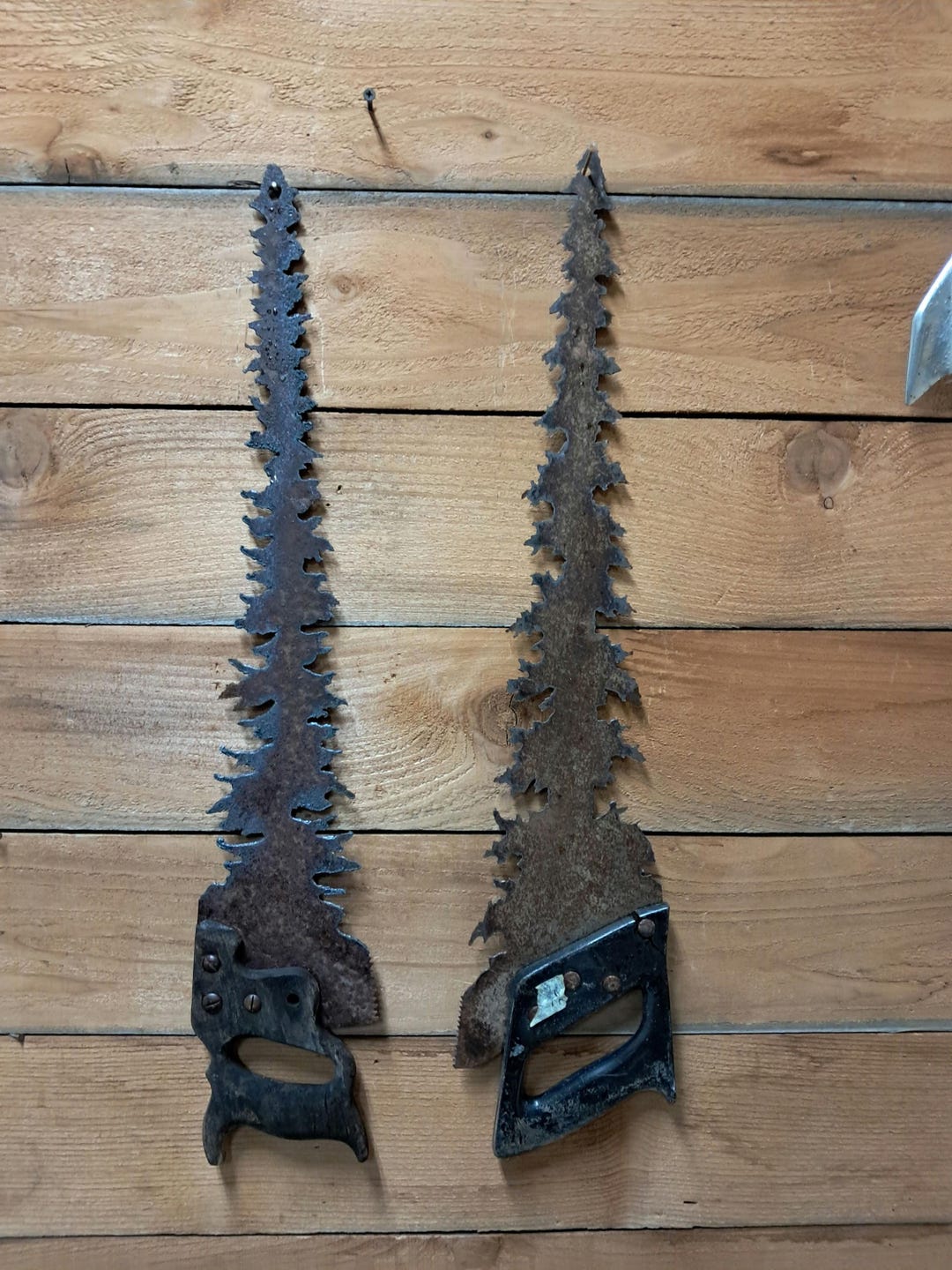 Hand Saw Trees. Freehand Cut 2 Included Free Shipping! - Etsy