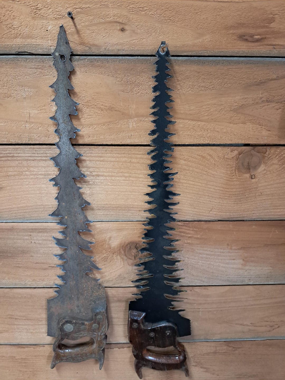 Hand Saw Trees. 28 Inch Freehand Cut 2 Included Free Shipping! - Etsy