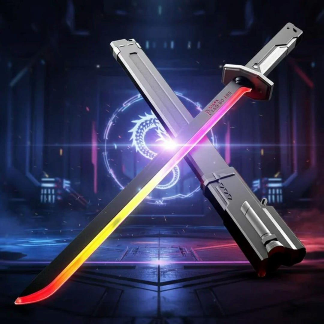 Personalized Cyberpunk Neon Sword LED Spark Blade Collectible Christmas ...