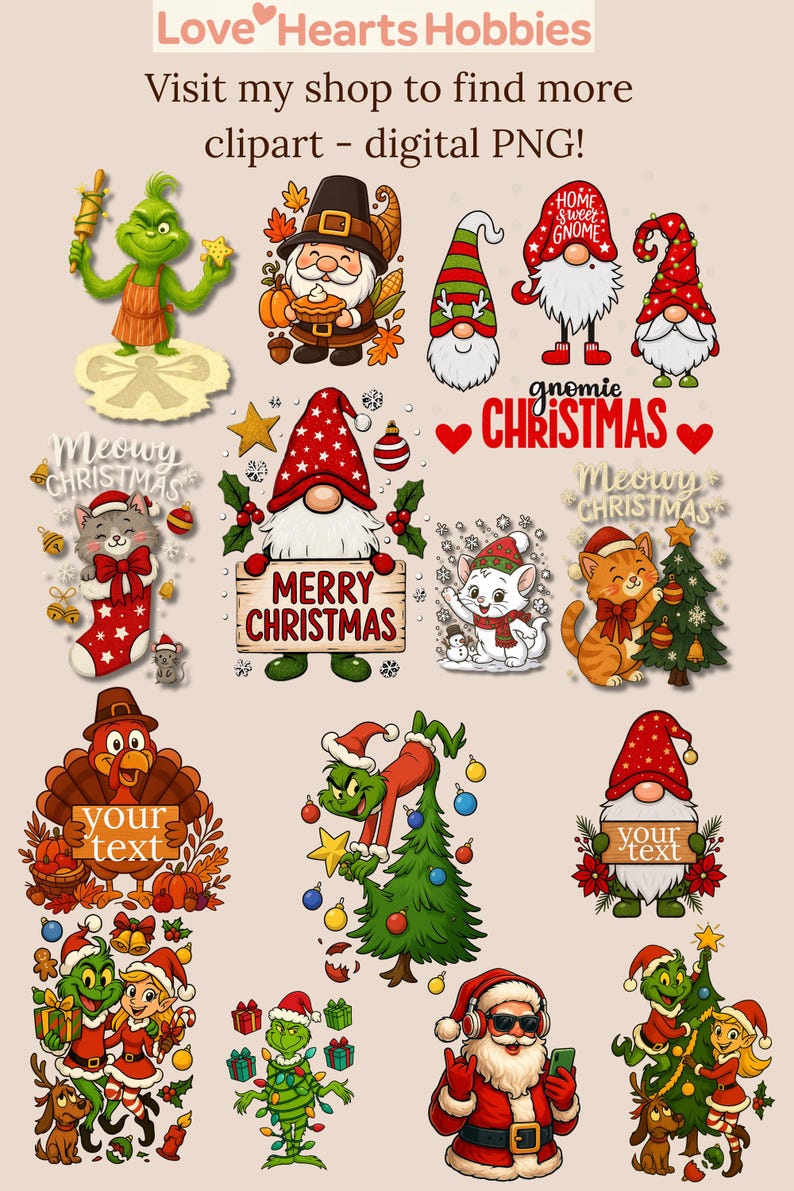 Funny Stuck Santa PNG – Christmas Clipart, 300DPI, No Background - Etsy