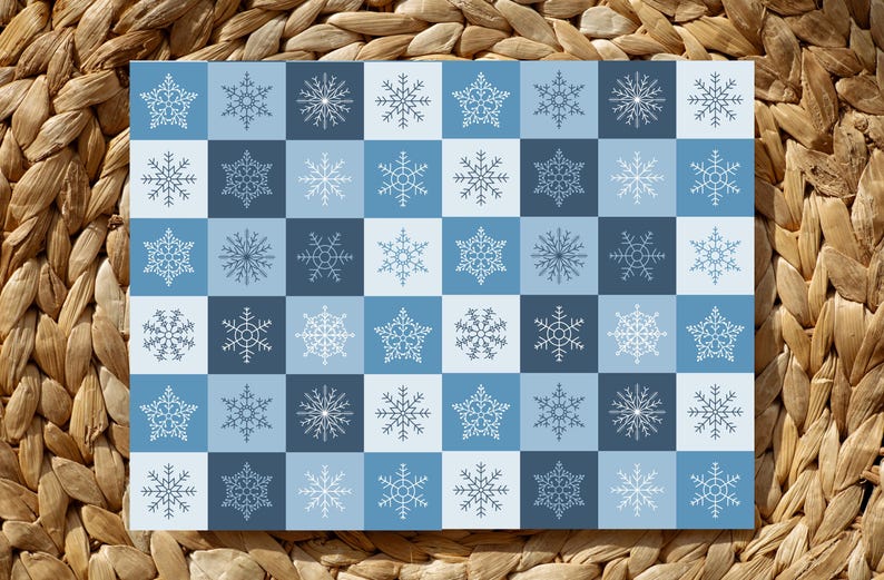 Seamless Snowflake Digital Paper Pack: Winter Scrapbook Backgrounds ...