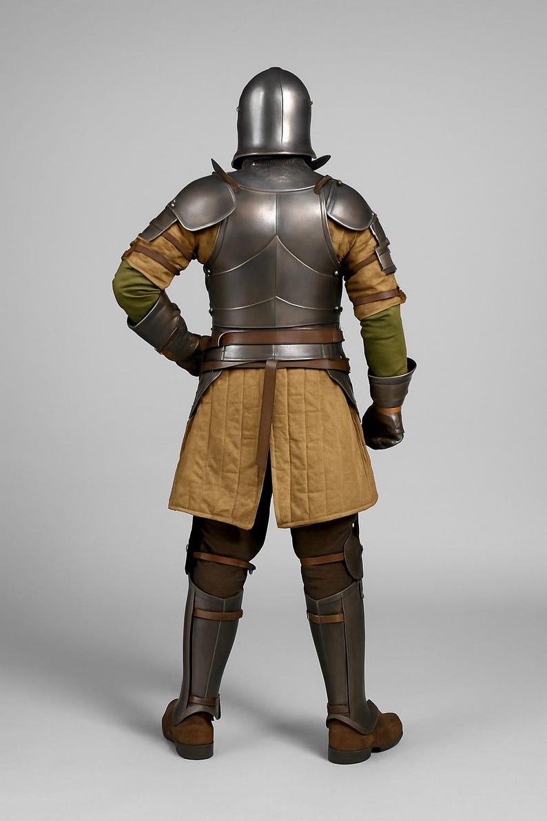 Medieval Knight Armor Suit With Helmet – Full Body Steel Armor for LARP ...