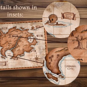 Neverland Map Peter Pan 8 X 10 Art Print by Devyn Samara Storybook ...