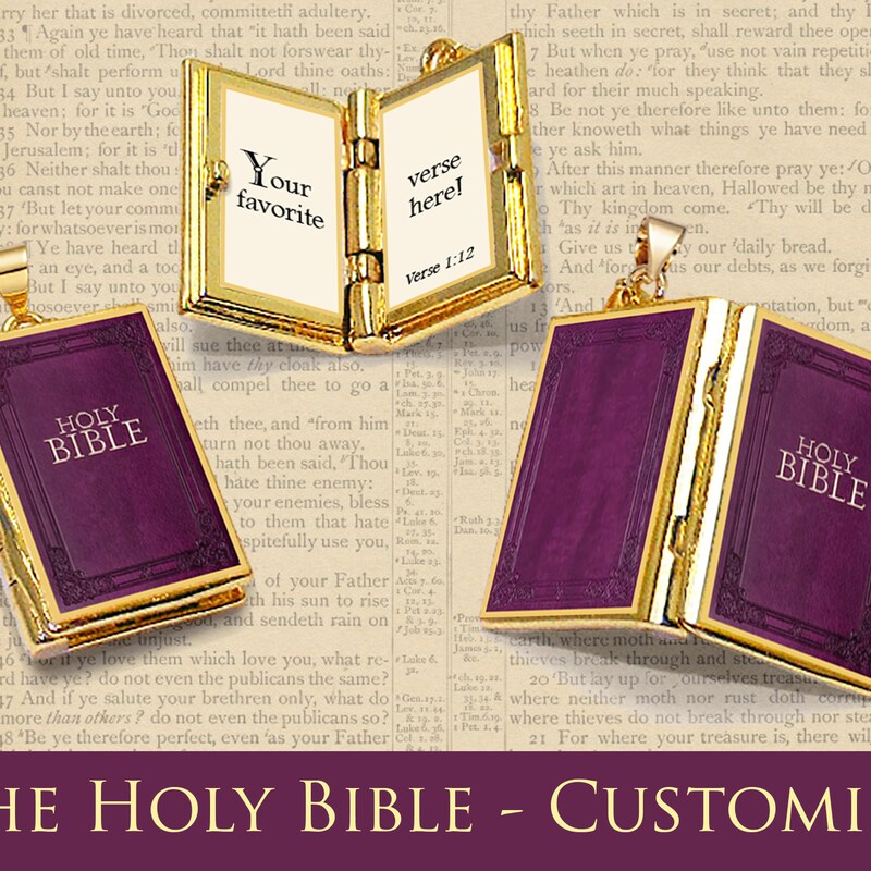 Bible Verse Resin Jewelry - Etsy