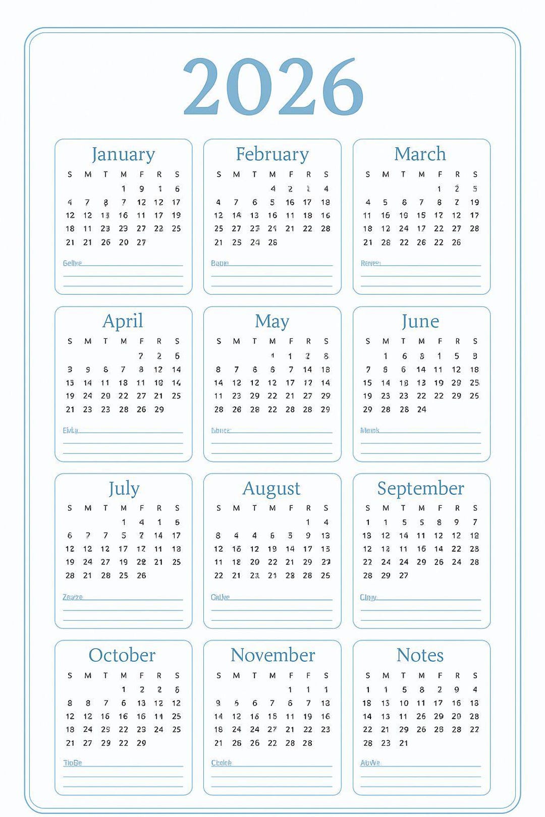 2026 KITCHEN & RECIPES CALENDAR - Etsy