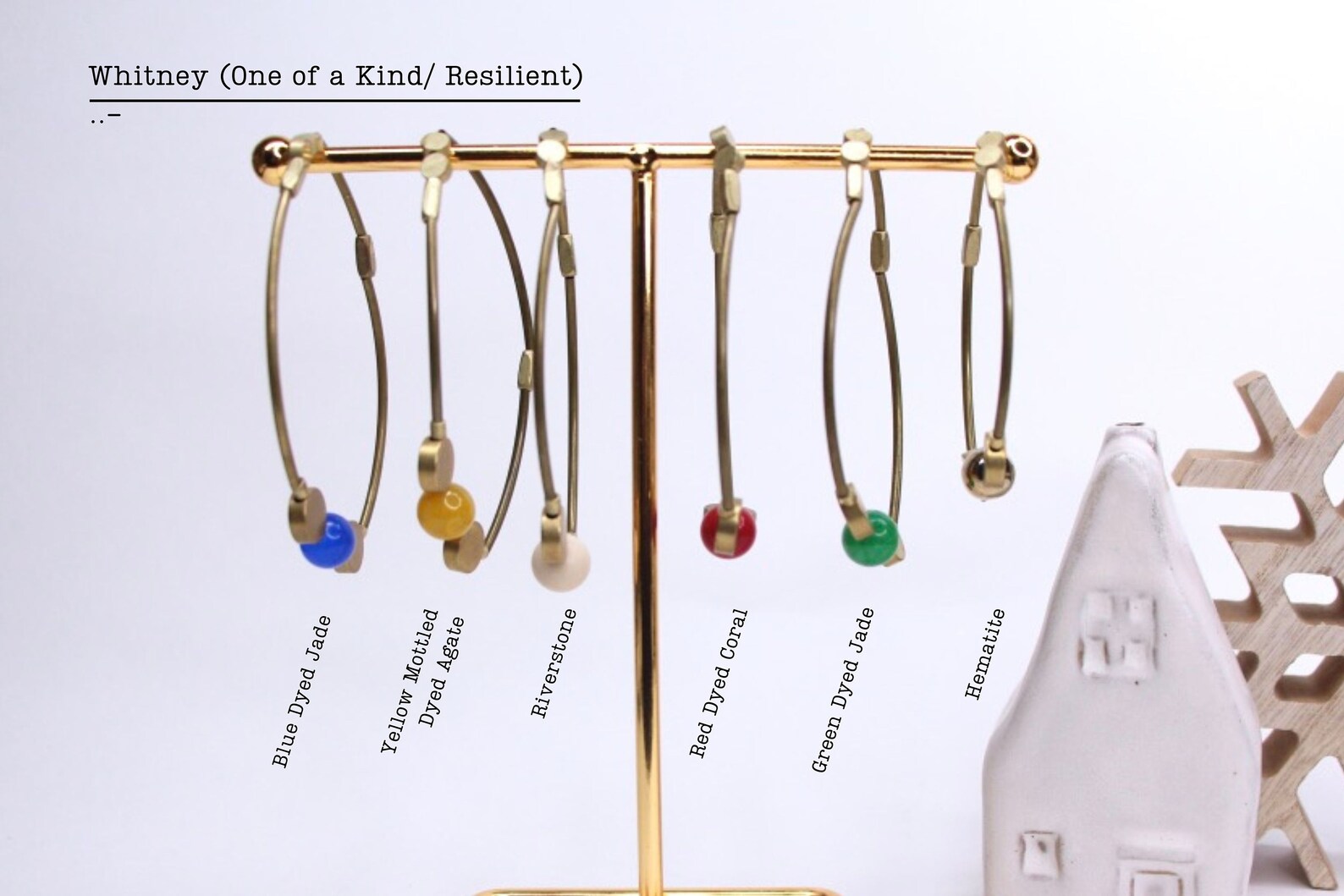 Whitney: Bold Colors of Unique Beaded Bracelet With Brass Accents - Etsy