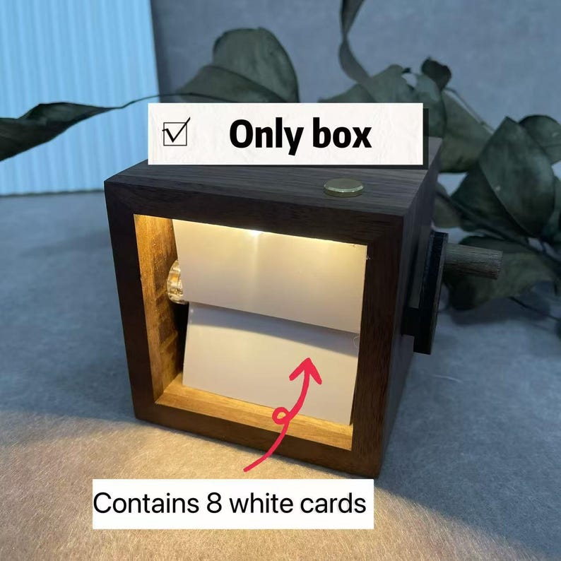 Custom Wooden Flipbook Animation Box With Light – Personalized Photo ...