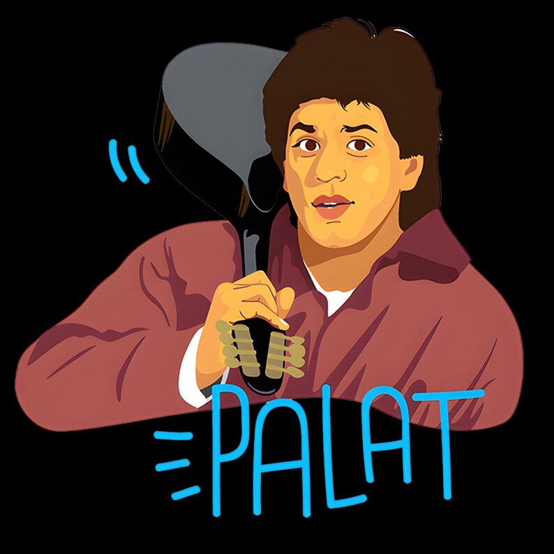 DDLJ PALAT T-shirt, Shah Rukh Khan Iconic Movie Quote Shirt, Bollywood ...