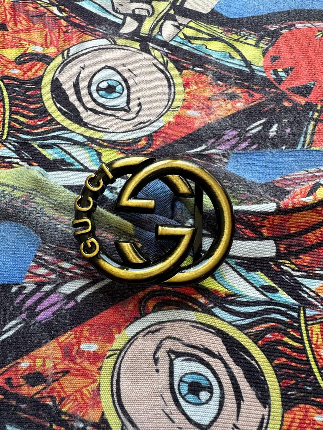 Vintage Gucci Antique Style Gold Color Belt Buckle - Etsy