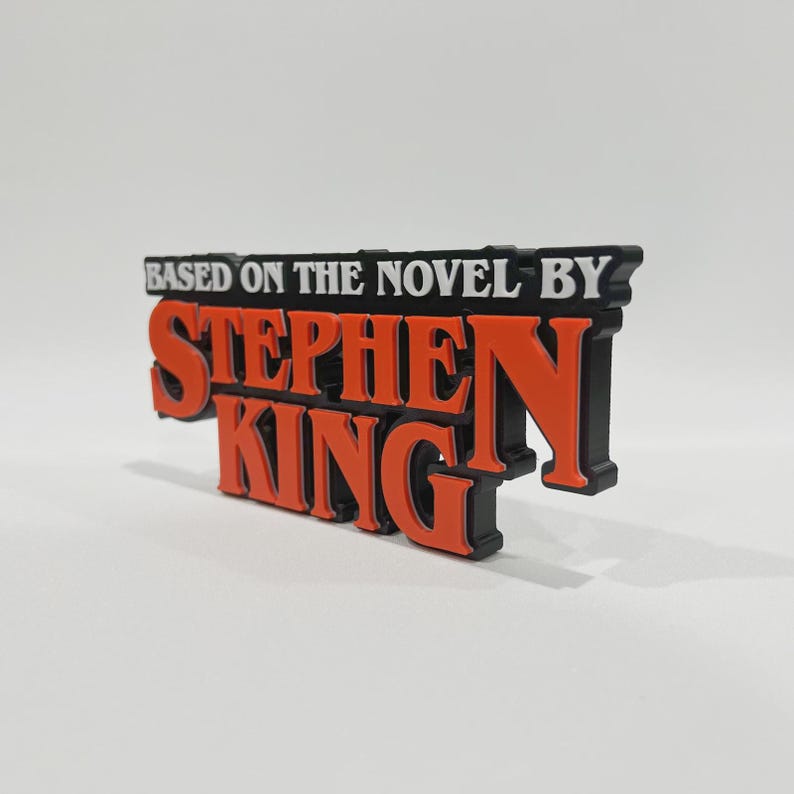 Stephen King Logo Display Sign 3D Printed Free Standing Collectible - Etsy
