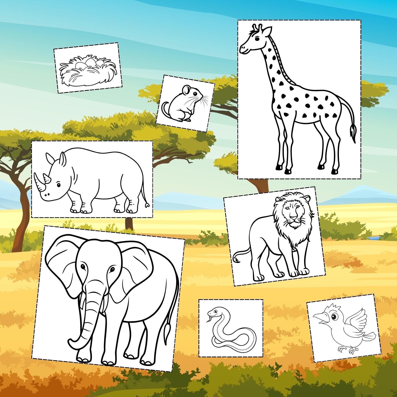 Animal Habitats Sorting Activity Printable – Kids Science Cut and Paste ...