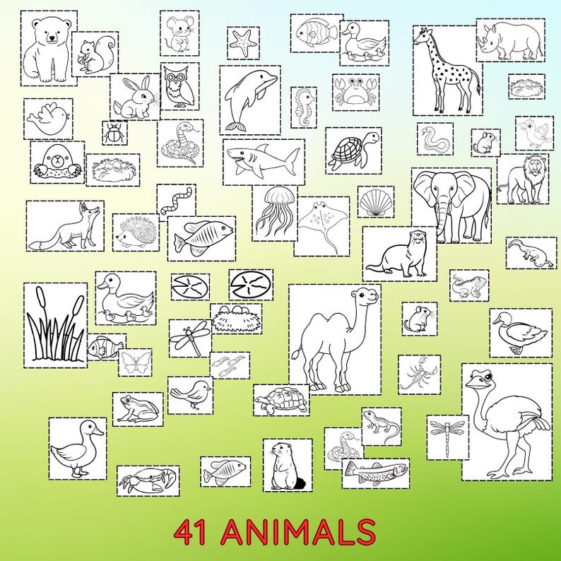 Animal Habitats Sorting Activity Printable – Kids Science Cut and Paste ...