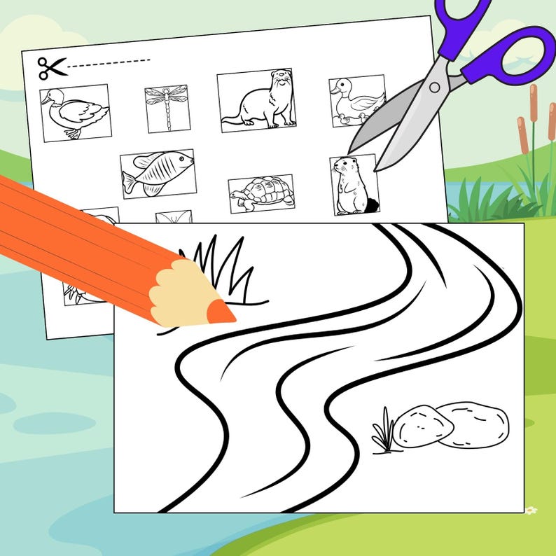 Animal Habitats Sorting Activity Printable – Kids Science Cut and Paste ...