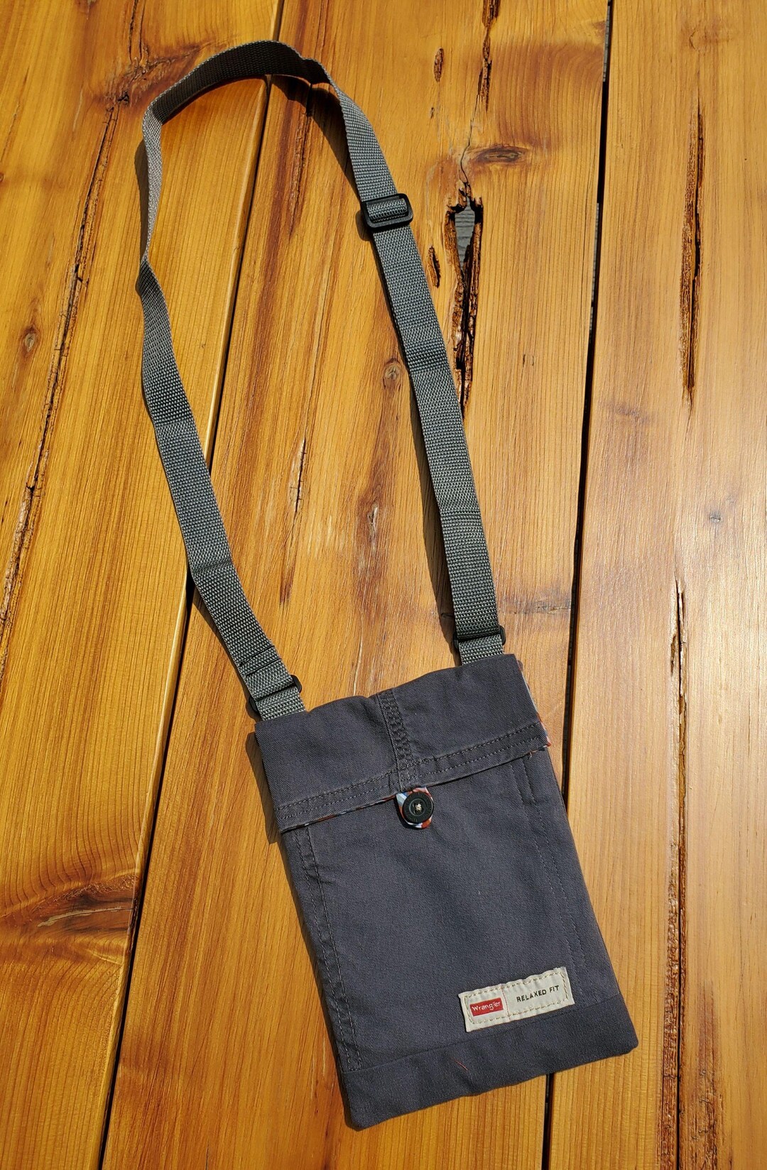 Crossbody Bag, Phone Bag, Bag Made With Upcycled Clothing, Adjustable ...