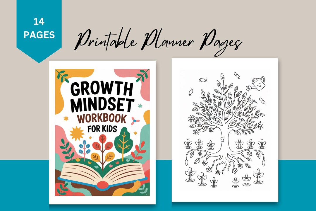 Growth Mindset Workbook for Kids | Printable Activities Exercises to ...