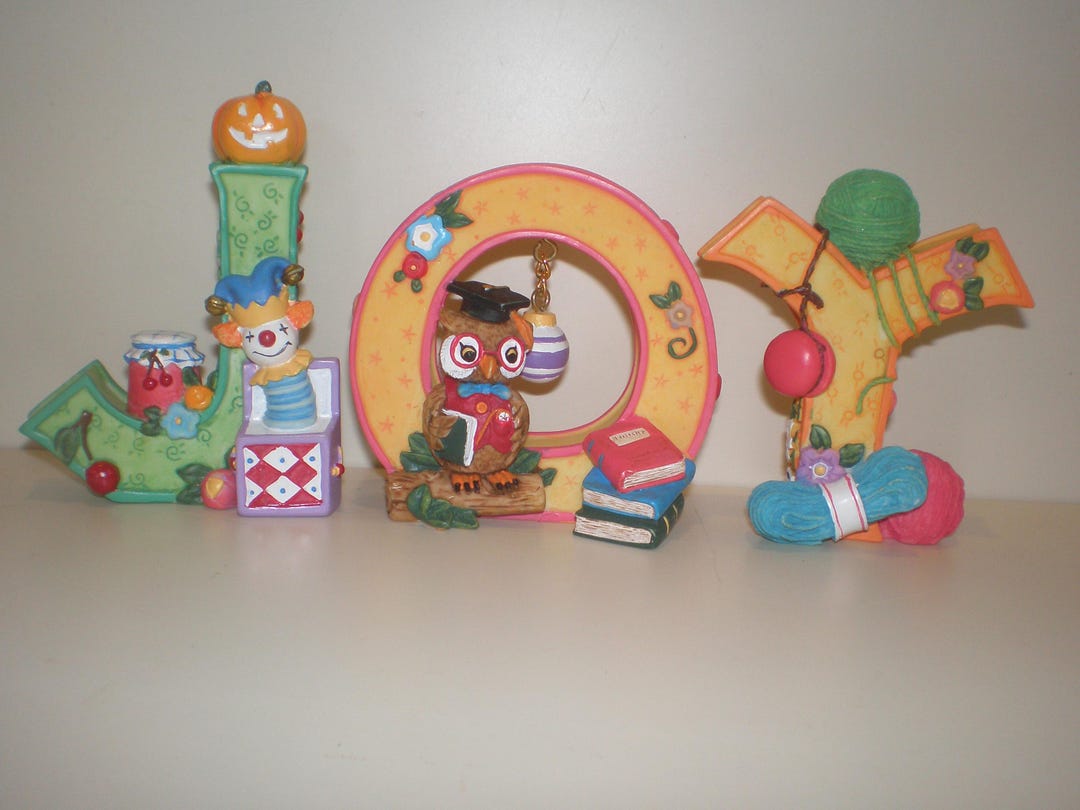 Mary Engelbreit ME Resin Alphabet Letter FIGURINE: J - Jack O Lantern ...