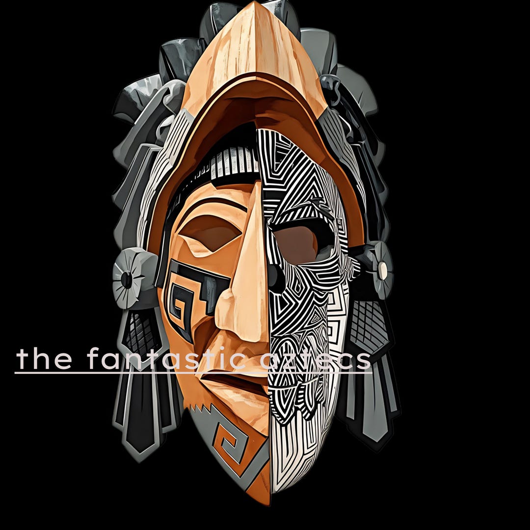 Aztec Eagle Duality Download Instant Digital Art 4800 by 4800 - Etsy
