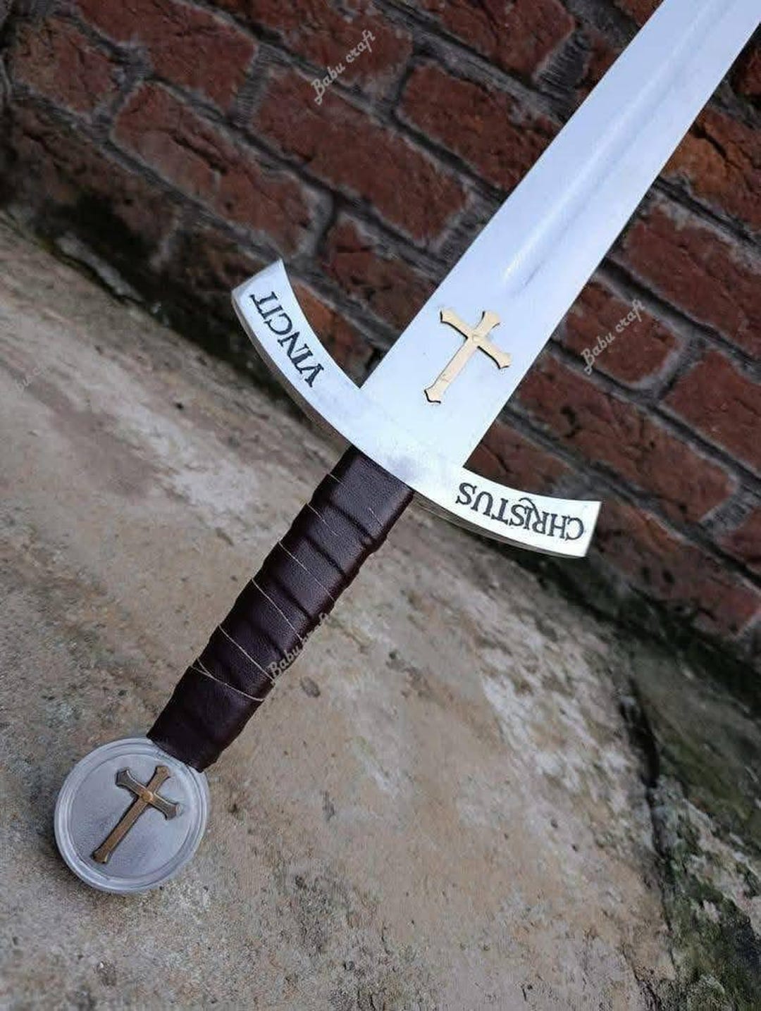 Handmade Knights Templar Accolade Sword: Medieval Crusader Replica - Etsy