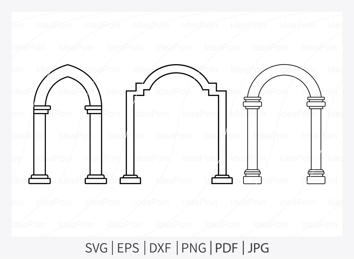 Architectural Arches Svg, Arch SVG, Arch Svg Bundle, Arch Wedding ...