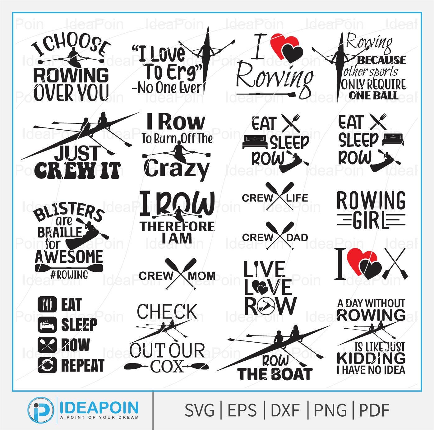 Rowing Svg, Crew Svg, Rowing SVG Bundle, Crew SVG Design, Rowing Cut ...