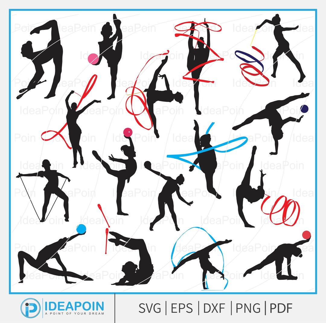 Rhythmic Gymnastics Svg, Gymnastics Svg, Rhythmic Gymnastics Clipart ...