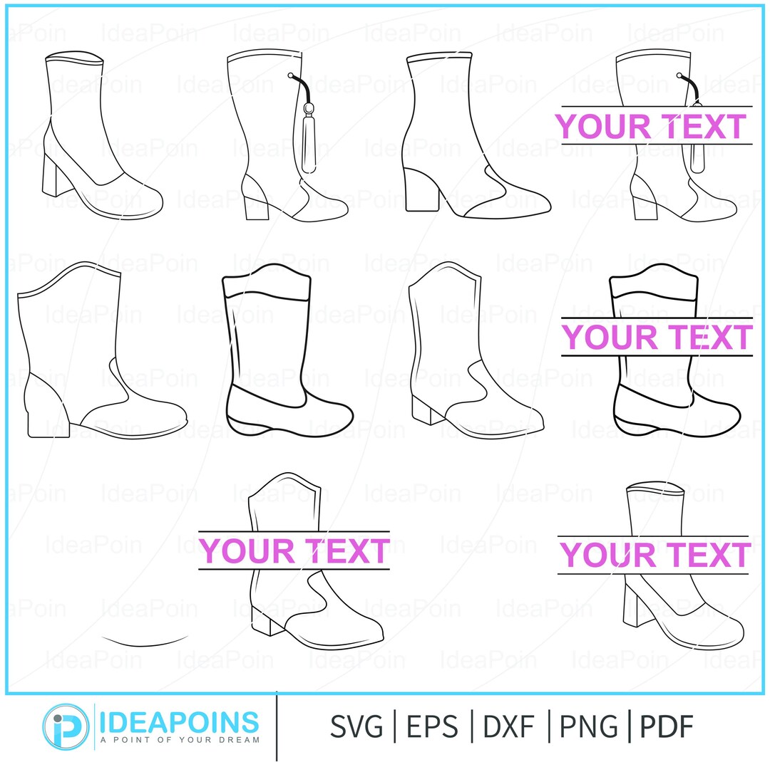 Drill Team Majorette Boots Outline Svg, Majorette Boots Svg, Drill Team ...