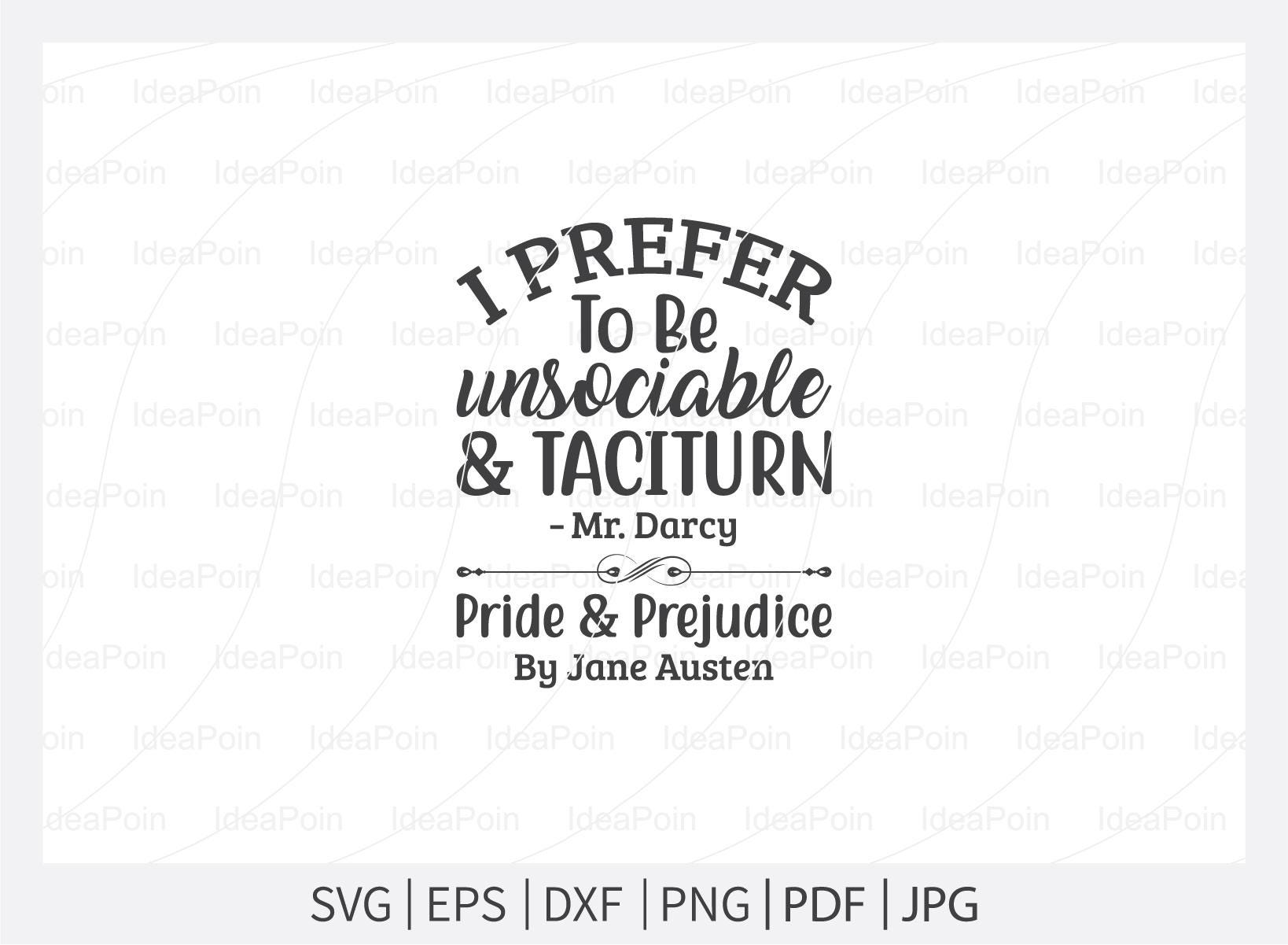 Jane Austen Quotes SVG Bundle, Jane Austen Quotes, Pride and Prejudice ...