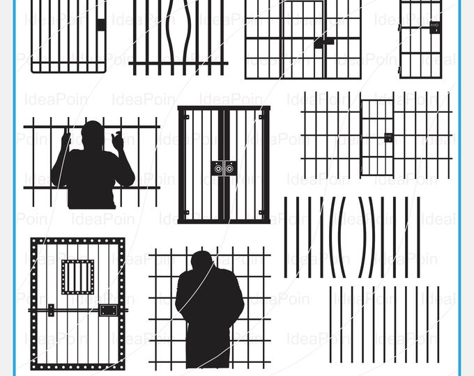 Jail Svg, Prison Svg, Lockup Svg, Slammer Svg, Jail Cell Svg ...