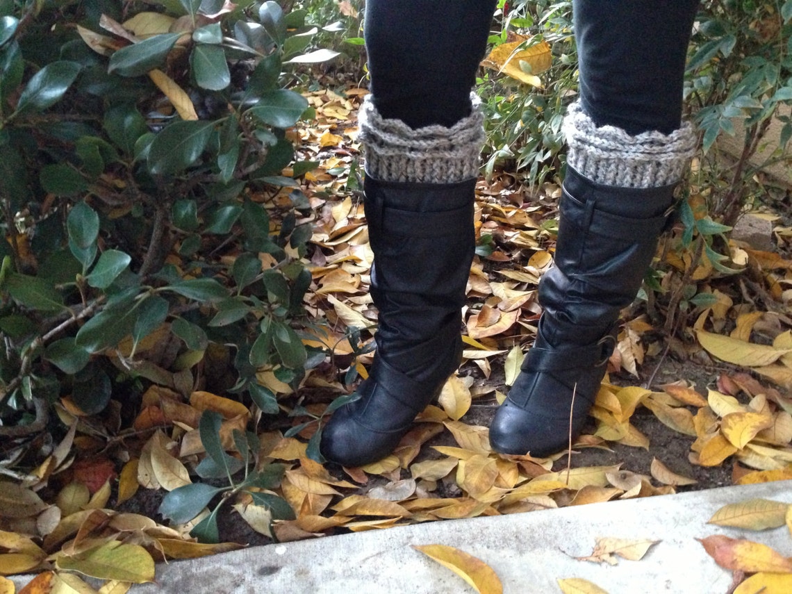 Crochet Boot Cuffs With Ruffles Boot Toppers Boot Liners - Etsy