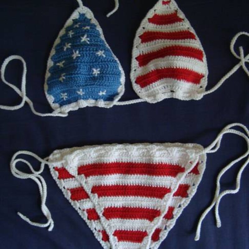 American Flag Bikini - Etsy