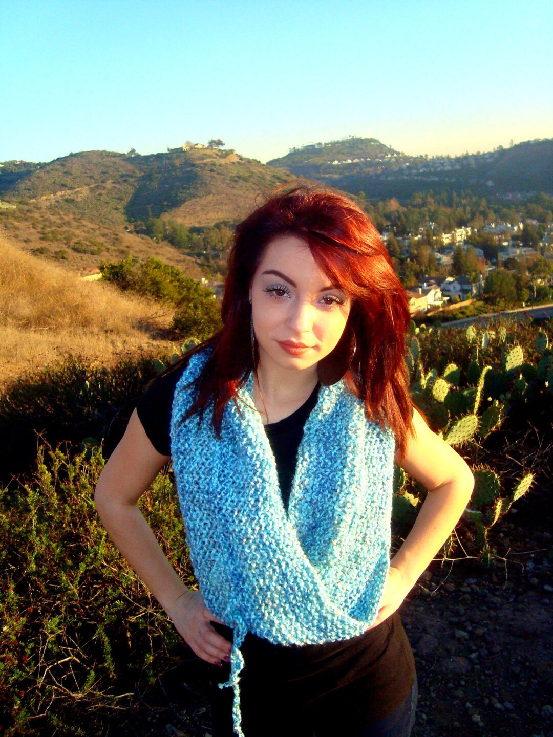 Knitted Infinity Scarf - Eternity Scarf - Loop Scarf - Neck Warmer ...