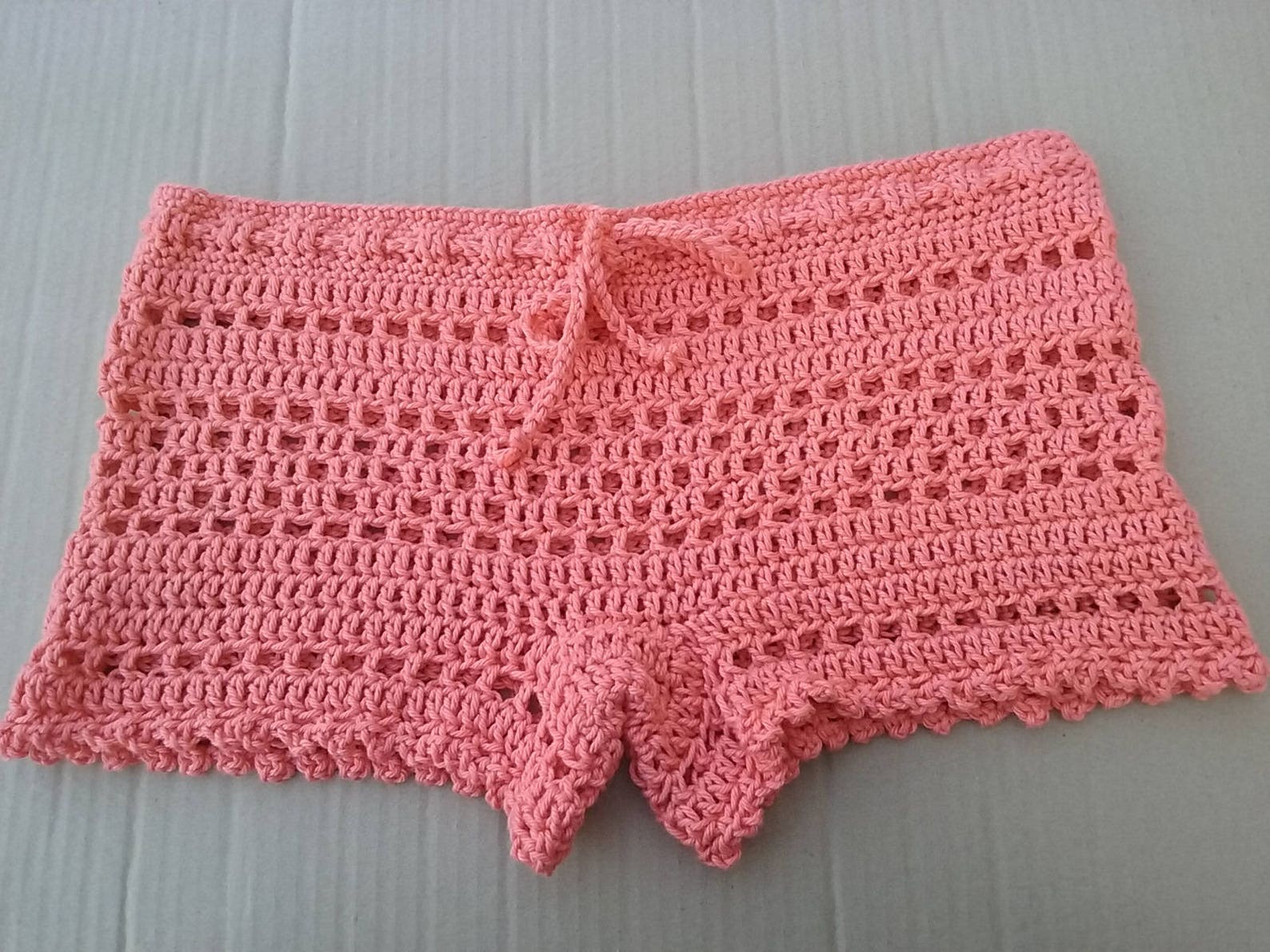 Crochet Lace Shorts Women Boy Shorts Open Weave Mesh | Etsy