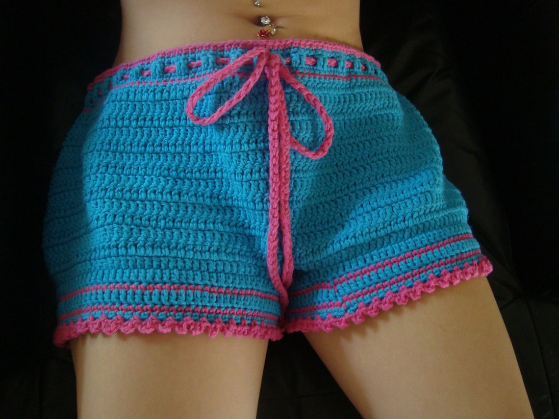 Plus Size Crochet Shorts Crochet Women Boy Shorts XL - Etsy