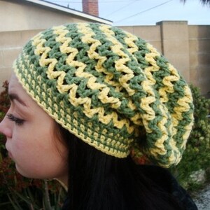 Crochet Mesh Hat - Open Weave Hat - Cotton Hat - Crochet Tam - Slouchy ...