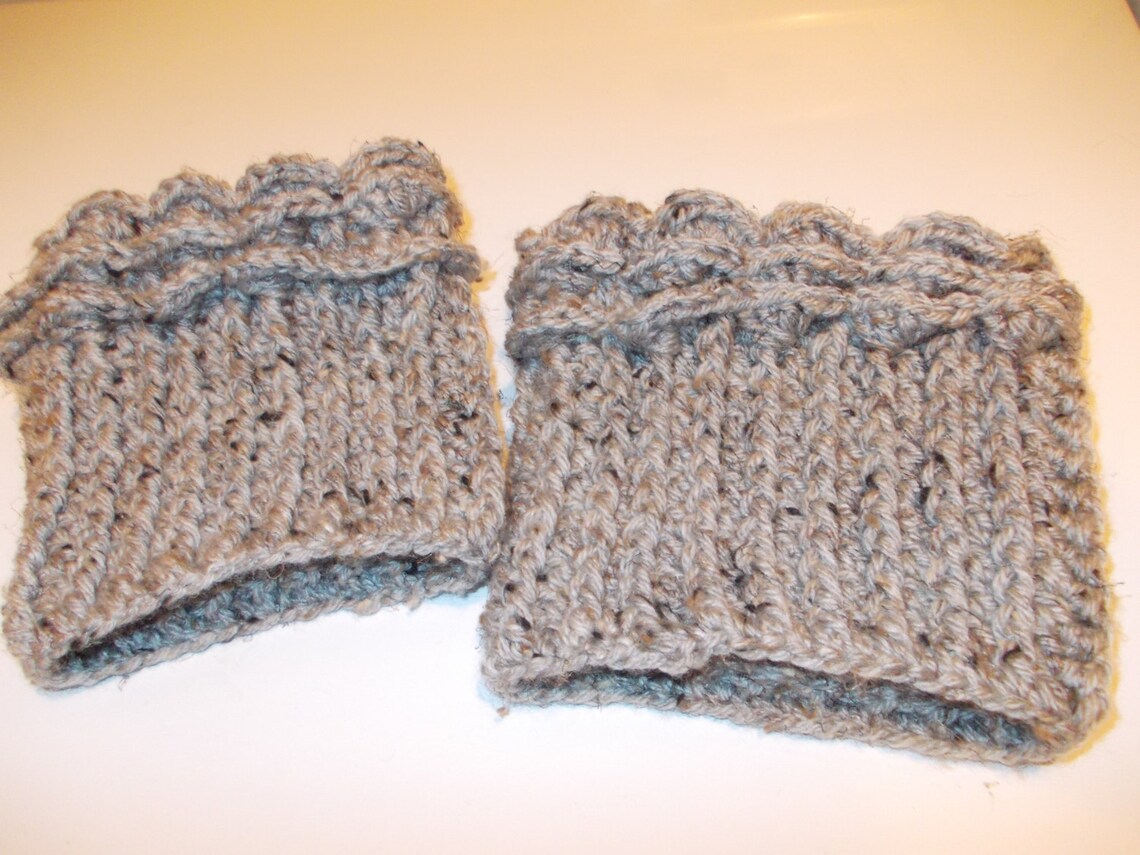 Crochet Boot Cuffs With Ruffles Boot Toppers Boot Liners - Etsy