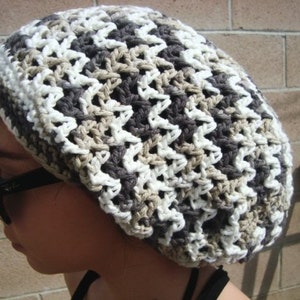 Crochet Mesh Hat Open Weave Hat Crochet Tam Slouchy Hat | Etsy