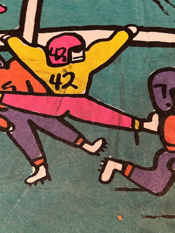 RARE Kozmik Japanese Streetwear T Shirt with Football… - Gem