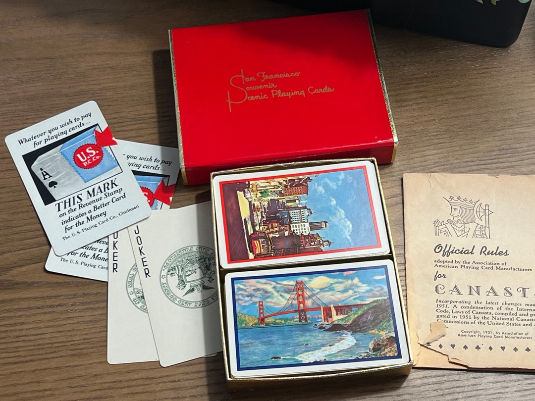 Vintage 1950s San Francisco California Playing Cards in Box of San ...