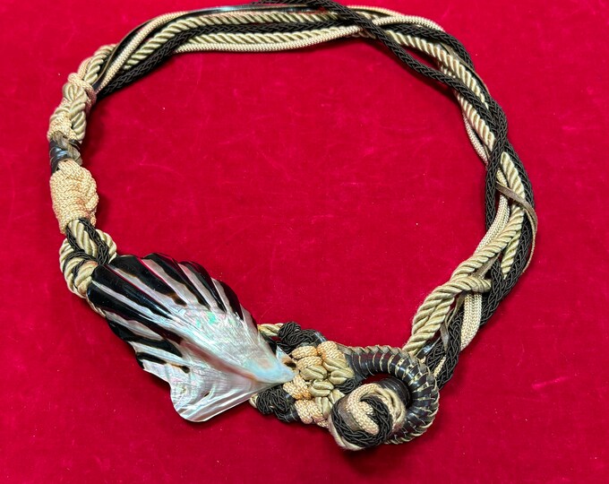 Vintage Manett 80’s Exotic Mussel Sea Shell Belt MOP Boho Hippie ...