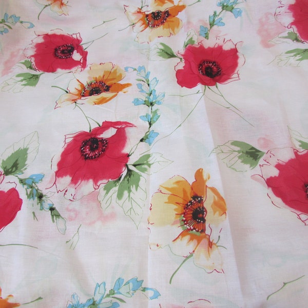 Poppy Fabric - Etsy