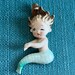 RARE 1950's Bradley Ceramic Baby Mermaid Winking With Green Broken Tail ...