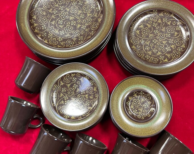 Vintage 1970's Franciscan "madeira" Earthenware 5 5 Piece Place ...