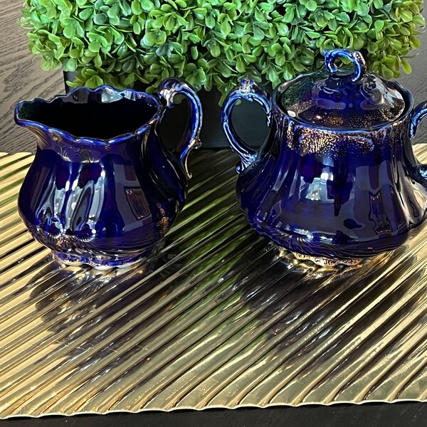 Antique Cobalt Blue China - Etsy