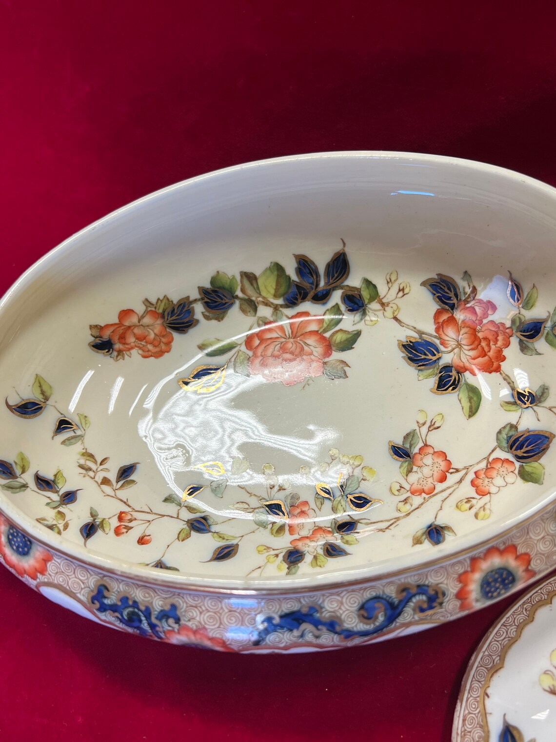 Antique Lot of Serving Pieces of Georges Jones Crescent China - Etsy